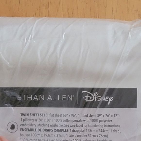 Ethan Allen | Bedding | Ethan Allen Disney Minnie Mouse Signed White ...